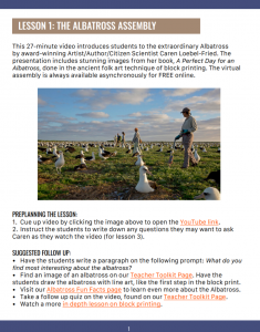 Albatross Activities and Lessons for Teachers and Homeschoolers ...